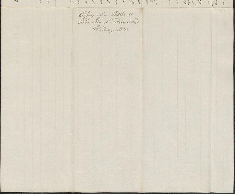 George Coffin to Charles Davis, 23 May 1838 - Digital Commonwealth