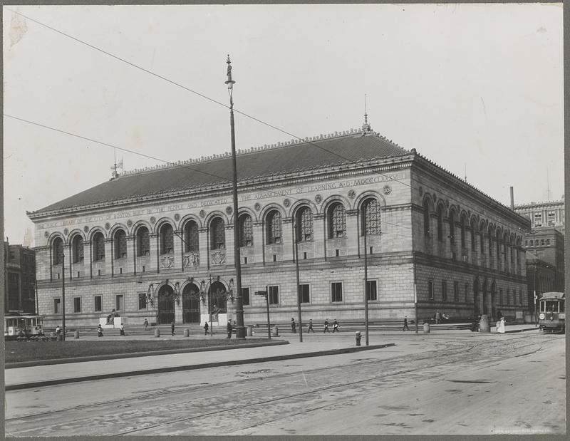 Boston Public Library, exterior - Digital Commonwealth