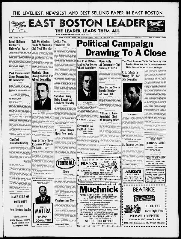 East Boston Leader, October 31, 1947 - Digital Commonwealth