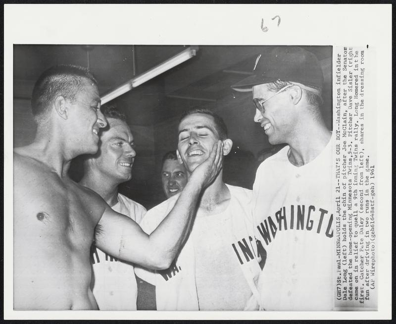 St. Paul - Minneapolis - That's Our Boy - Washington infielder Dale ...