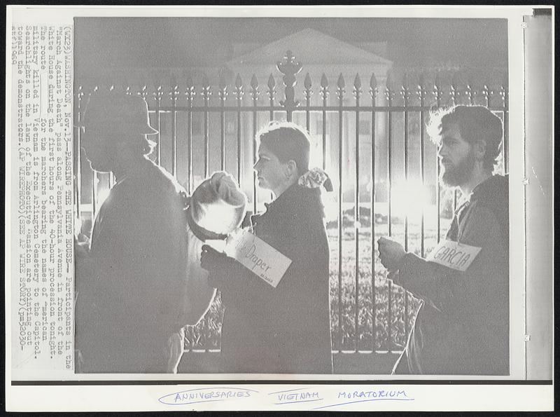 Passing the White House-- Participants in the “March Against Death ...