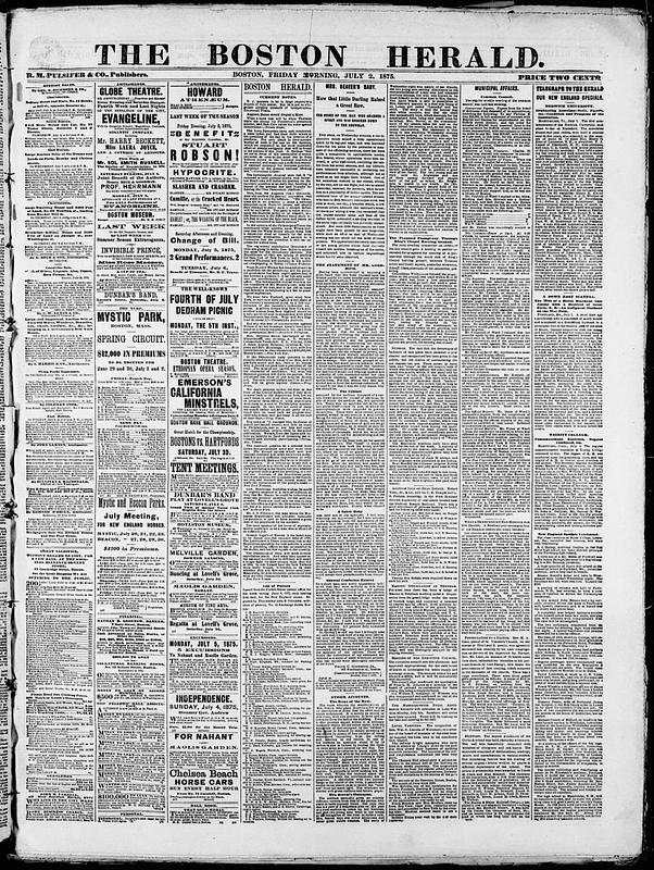The Boston Herald. July 02, 1875 - Digital Commonwealth