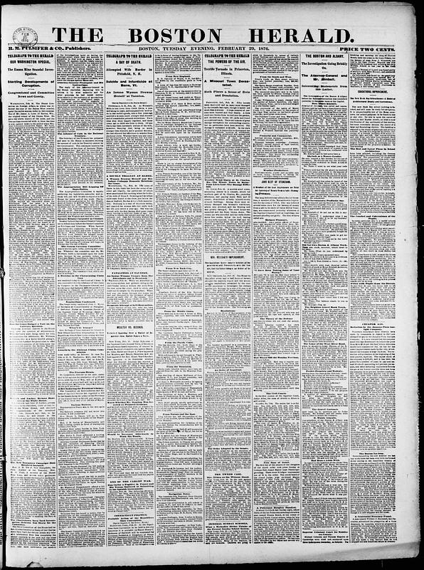 The Boston Herald. February 29, 1876 - Digital Commonwealth