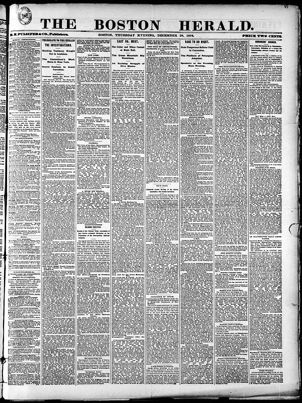 The Boston Herald. December 28, 1876 - Digital Commonwealth