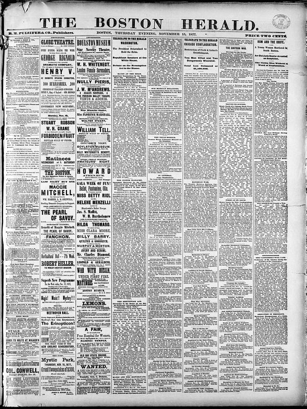 The Boston Herald. November 15, 1877 - Digital Commonwealth
