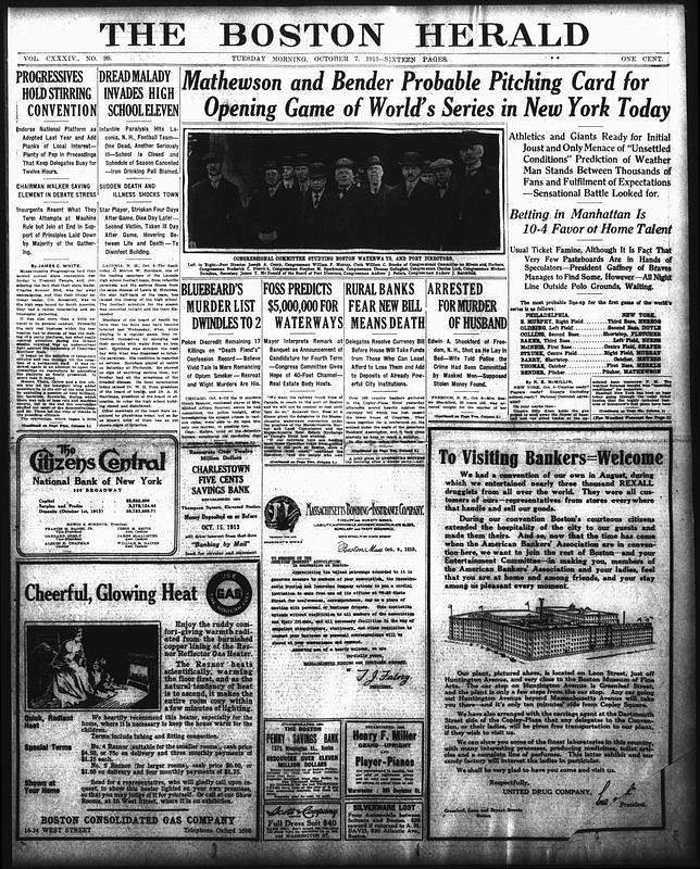 The Boston Herald. October 07, 1913 - Digital Commonwealth