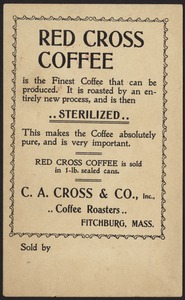 Red Cross Coffee - Digital Commonwealth