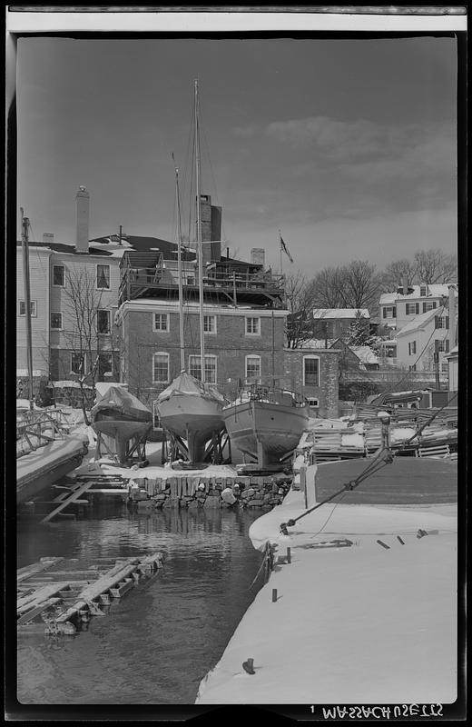 Marblehead, boatyards (vertical) - Digital Commonwealth