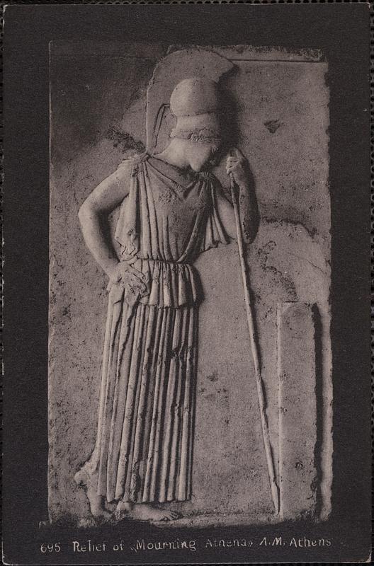 695 relief of mourning Athena. A. M. Athens - Digital Commonwealth