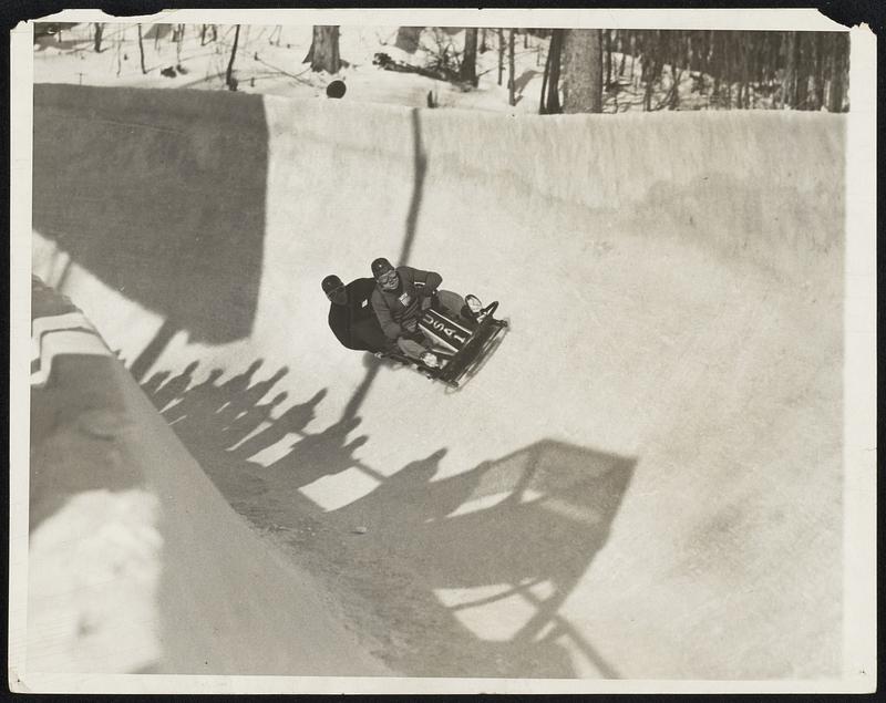 Record-Breaking U.S. Two-Man Bobsled Team Driven by Hubert Steven, of ...