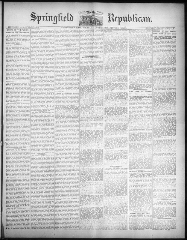 Springfield Weekly Republican - Digital Commonwealth