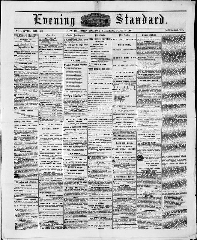 Evening Standard. June 03, 1867 - Digital Commonwealth