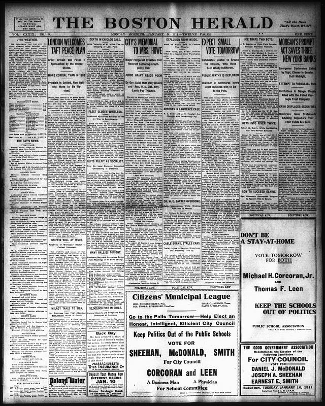 The Boston Herald. January 09, 1911 - Digital Commonwealth