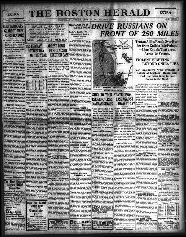 The Boston Herald. June 30, 1915 - Digital Commonwealth
