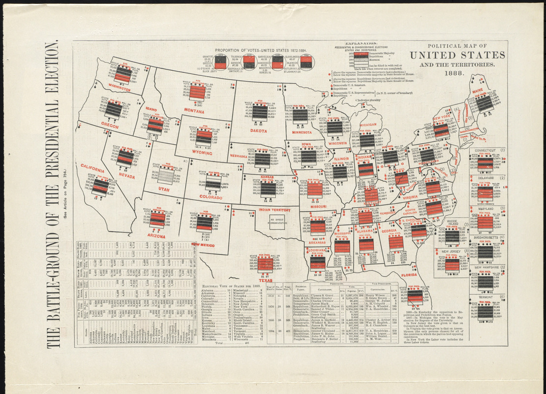 Political Map Of The United States And Territories 1888 Digital Political Map Of The United States And Territories 1888 Digital