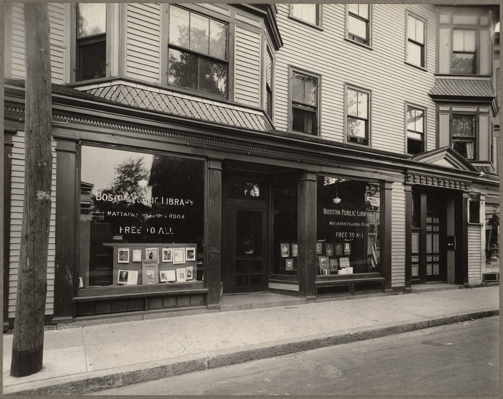 Mattapan Branch (leased). Library occupies 636 sq. ft. floor space ...