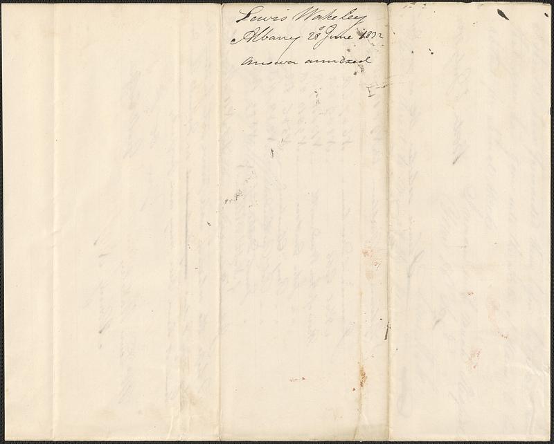 Lewis Wakeley to George Coffin, 28 June 1832 - Digital Commonwealth