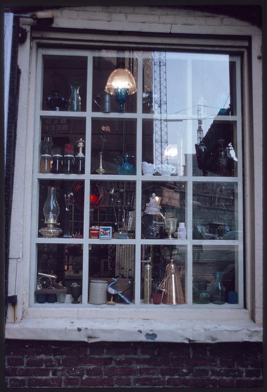 Reflection in shop window, Ebenezer Hancock house, Boston - Digital ...
