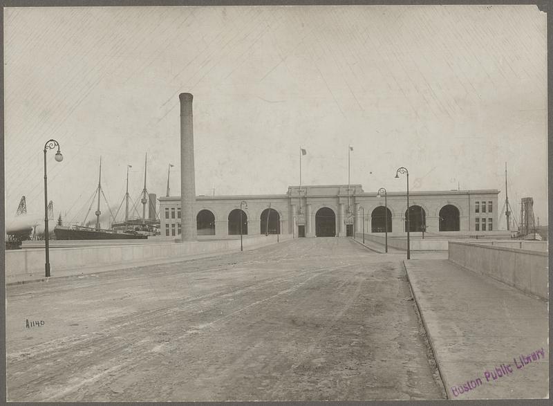 Commonwealth Pier #5, causeway & front - Digital Commonwealth