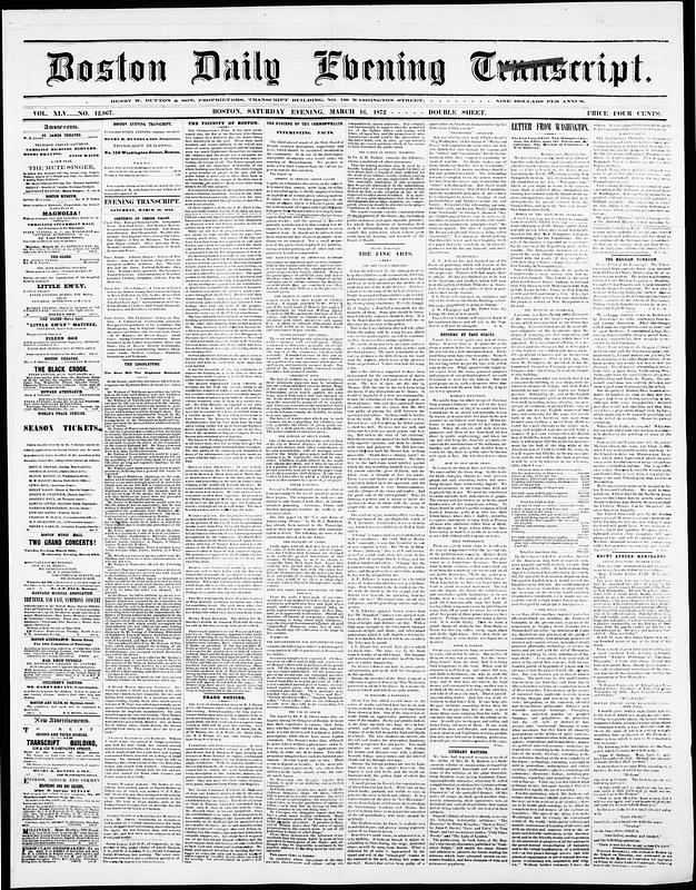 Boston Daily Evening Transcript - Digital Commonwealth