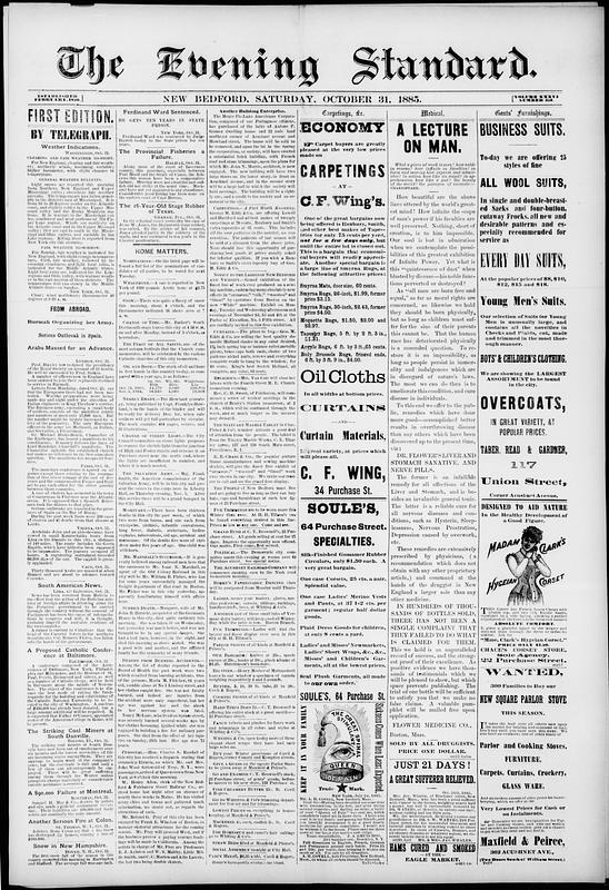 Evening Standard. October 31, 1885 - Digital Commonwealth