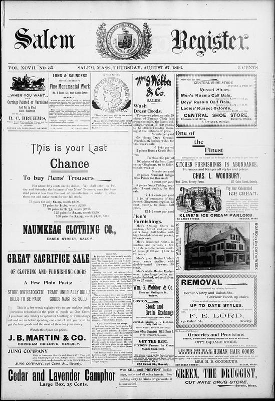 Salem Register. August 27, 1896 - Digital Commonwealth