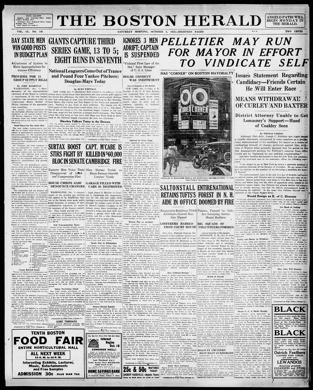 Boston Herald. October 08, 1921 - Digital Commonwealth