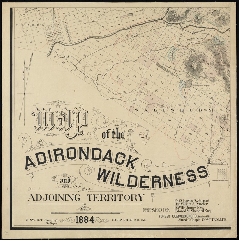 Map of the Adirondack Wilderness and adjoining territory - Digital ...