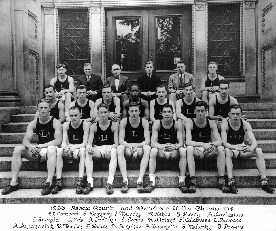 1936 Lawrence High School track team - Digital Commonwealth
