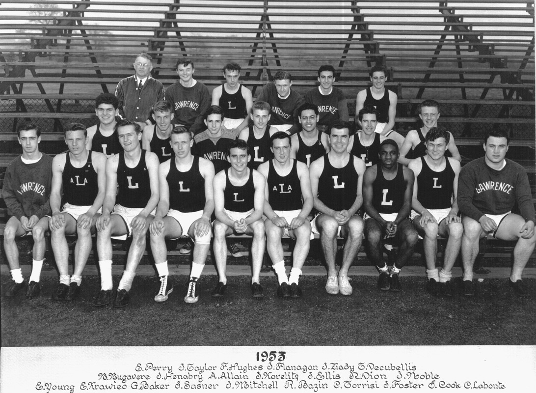 1953 Lawrence High School track team - Digital Commonwealth