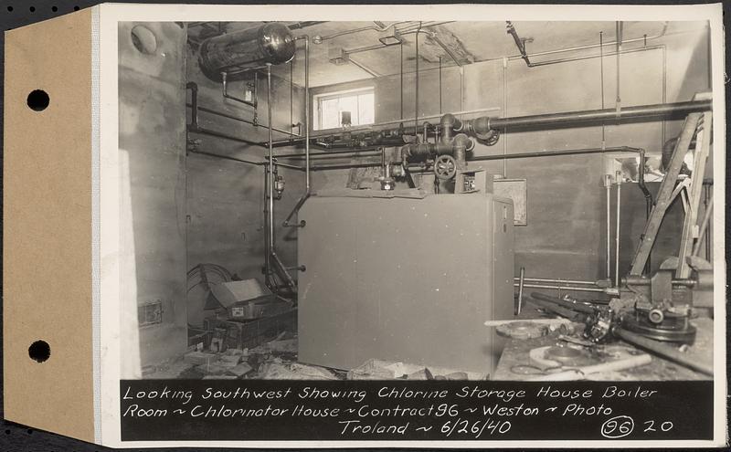 Contract No. 96, Chlorine Storage House and Equipment and Chlorinating ...