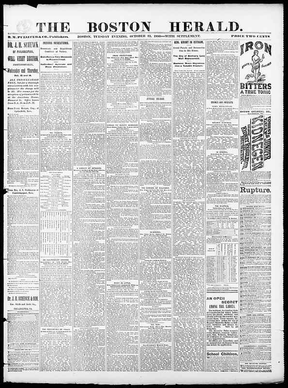 The Boston Herald. October 12, 1880 - Digital Commonwealth