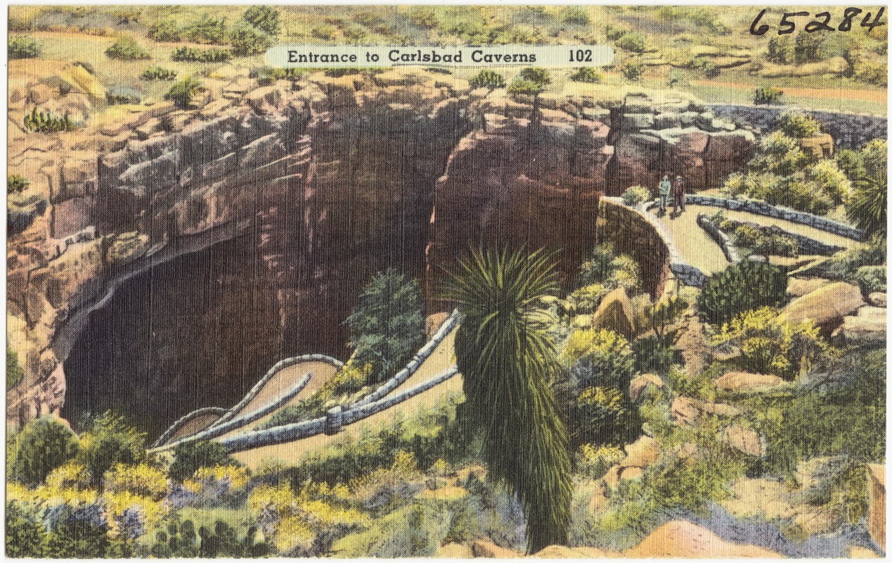Entrance to Carlsbad Caverns - Digital Commonwealth