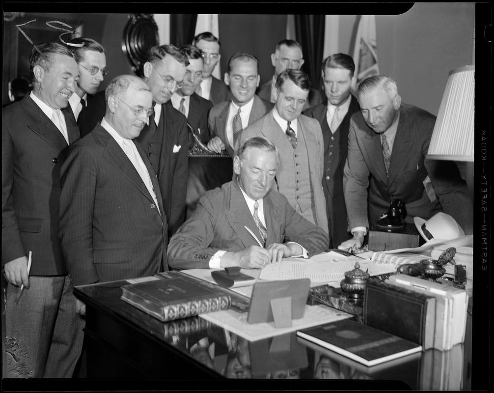 Signs Labor Bill - Digital Commonwealth