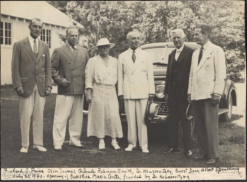 July 20 1940 - opening of Berkshire Music Center, founded by Dr ...