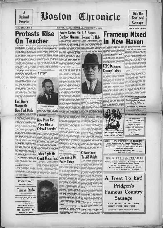 Boston Chronicle. February 04, 1950 - Digital Commonwealth