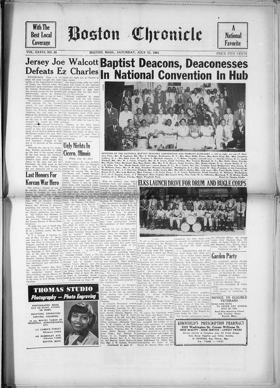 Boston Chronicle. July 21, 1951 - Digital Commonwealth