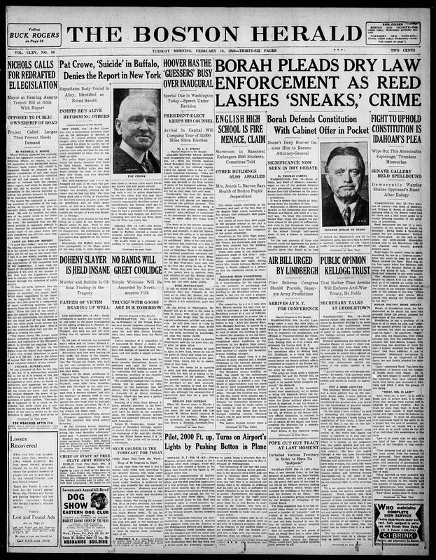 Boston Herald. February 19, 1929 - Digital Commonwealth