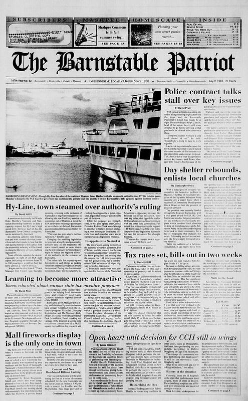 Barnstable Patriot. July 02, 1998 - Digital Commonwealth