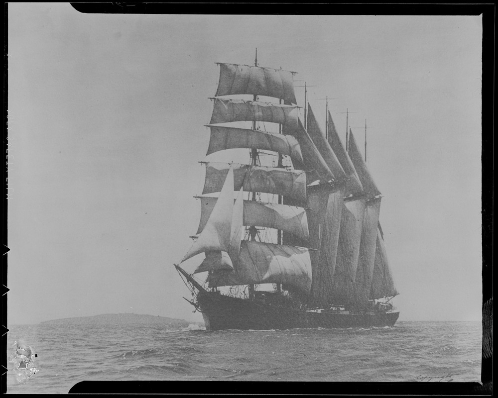 Barkentine "E.R. Sterling" 6-master. Built in Belfast in 1883 ...