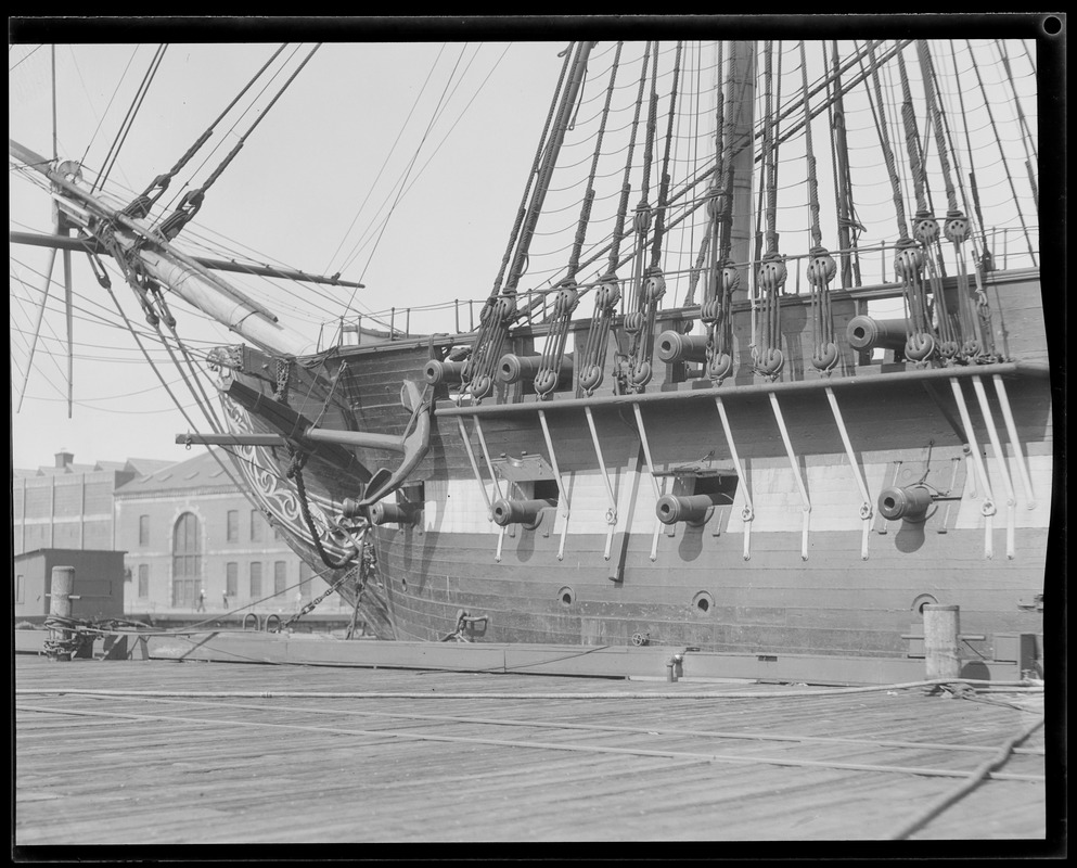 USS Constitution in Charlestown Navy Yard - Digital Commonwealth