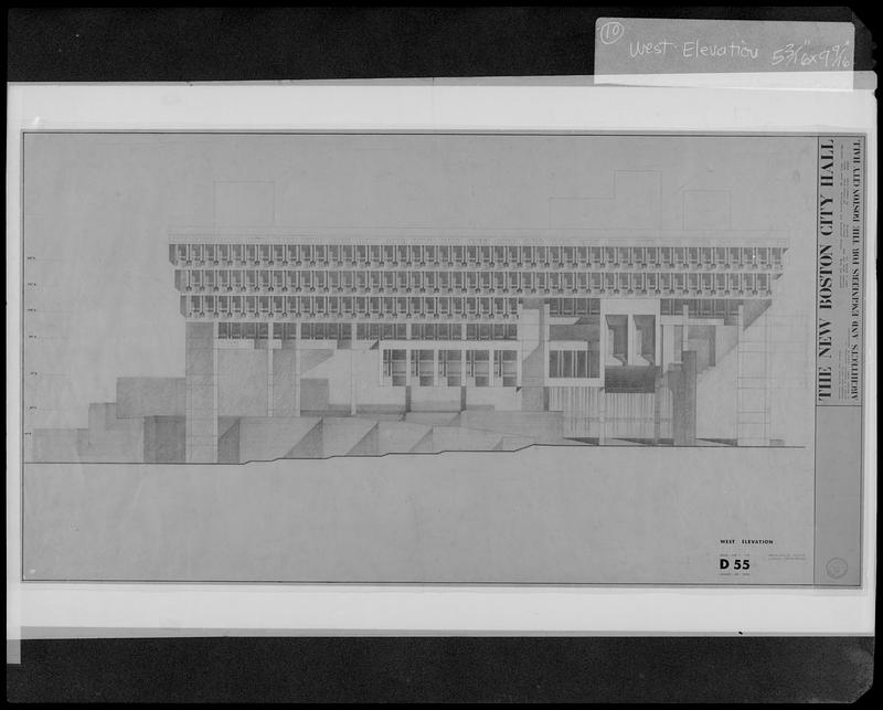 New City Hall, west elevation - Digital Commonwealth