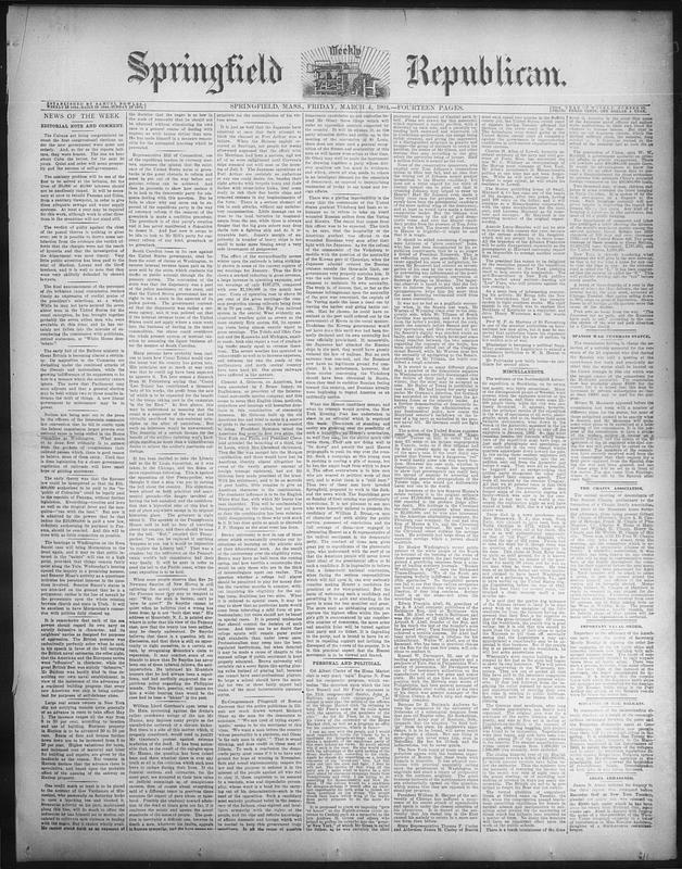 Springfield Weekly Republican - Digital Commonwealth