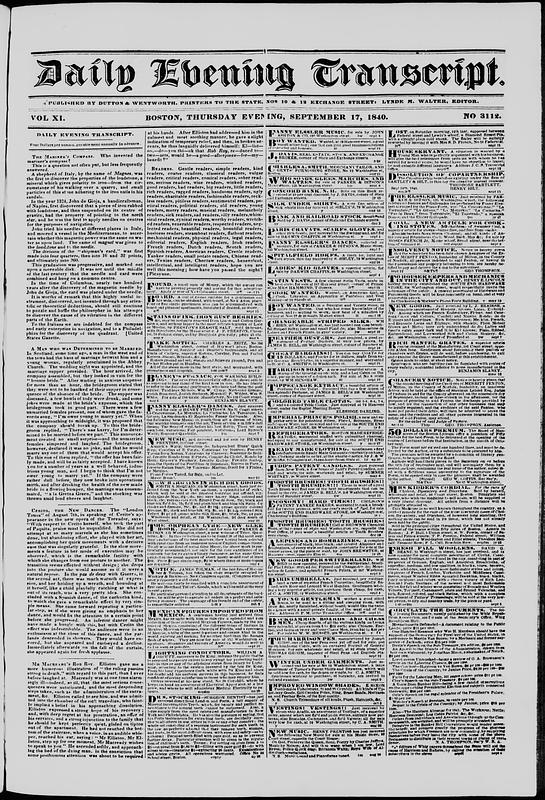 Daily Evening Transcript - Digital Commonwealth