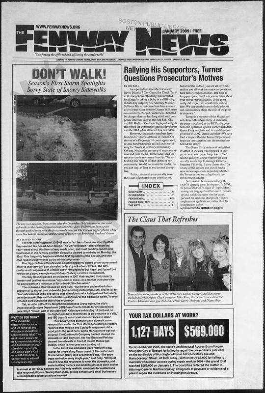The Fenway News. January 02, 2009 - Digital Commonwealth