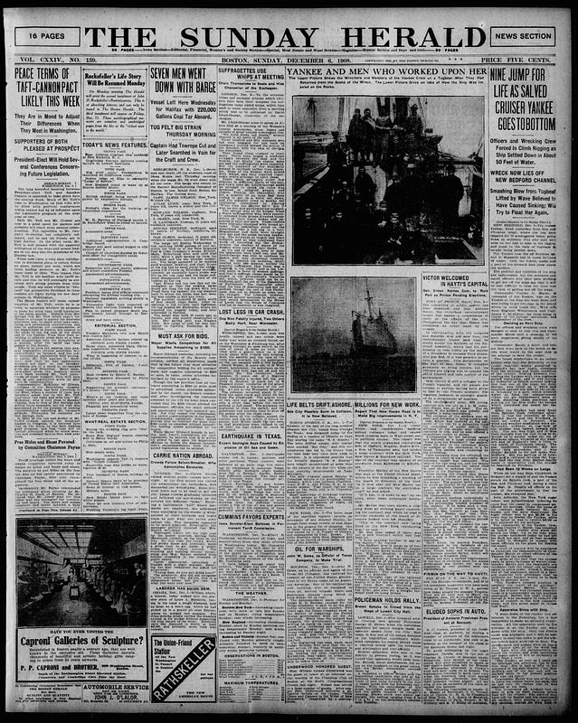 The Boston Herald. December 06, 1908 - Digital Commonwealth
