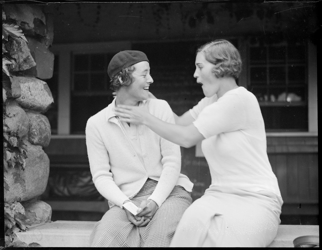 Charlotte Glutting and Maureen Orcutt. - Digital Commonwealth