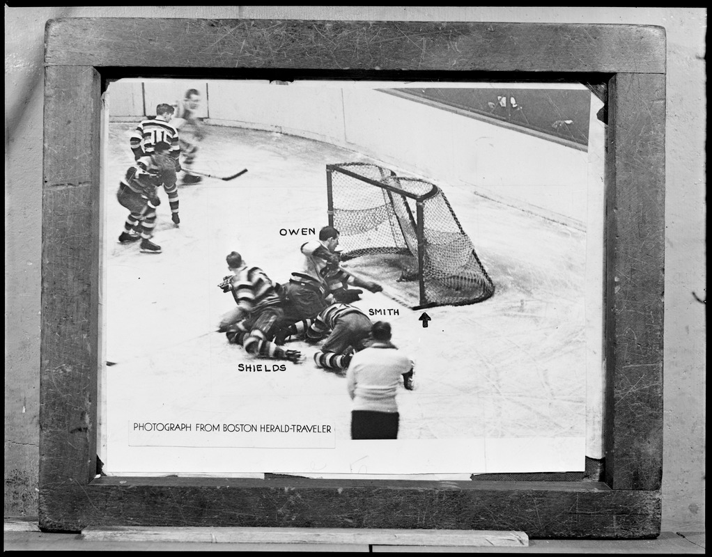 George Owen rushing goal, Burins vs. Ottawa - Digital Commonwealth