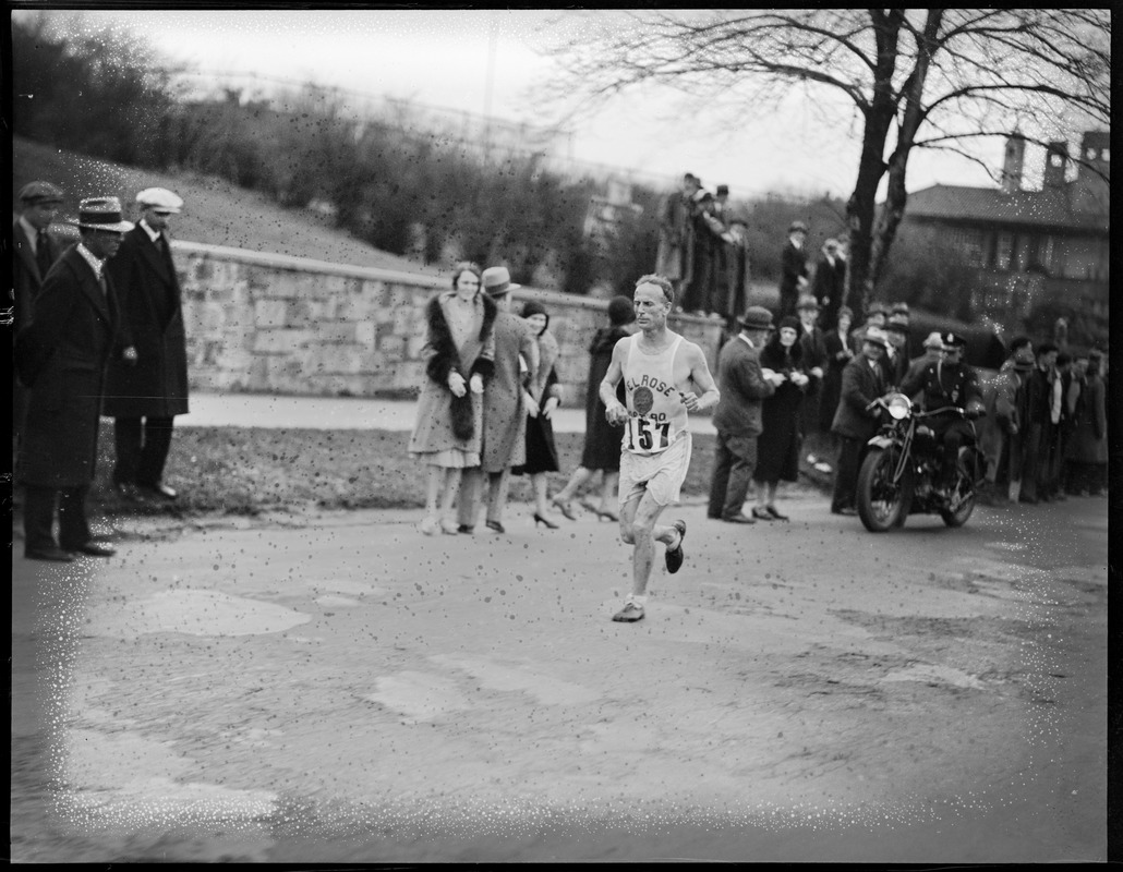 Clarence DeMar in the BAA Marathon - Digital Commonwealth