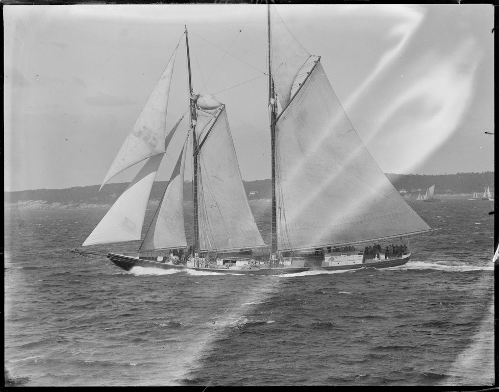 Sailboat, schooner - Digital Commonwealth